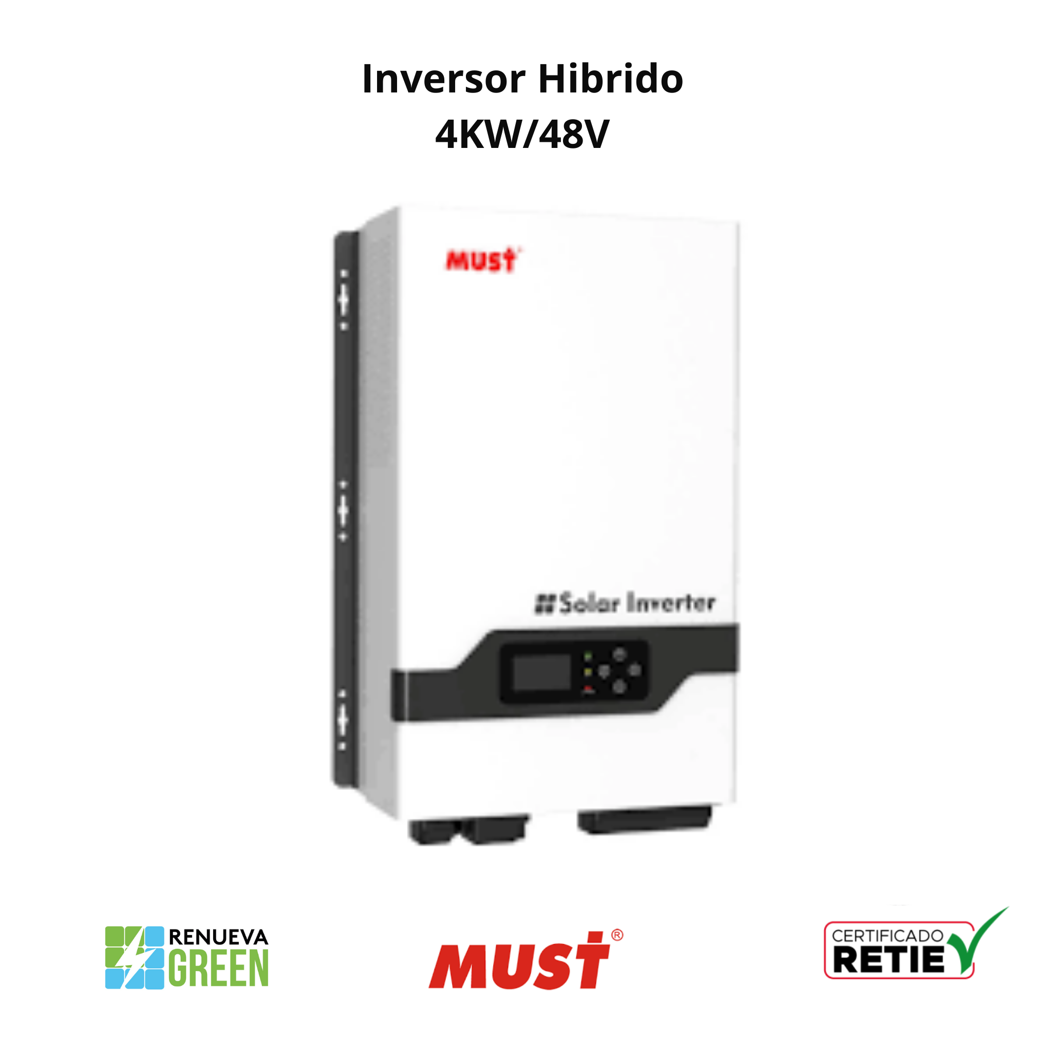 Inversor Hibrido 4KW/48V – RENUEVA GREEN SAS